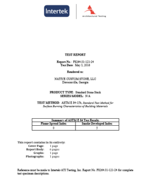 Testing & ICC-ESR Report - Native Custom Stone